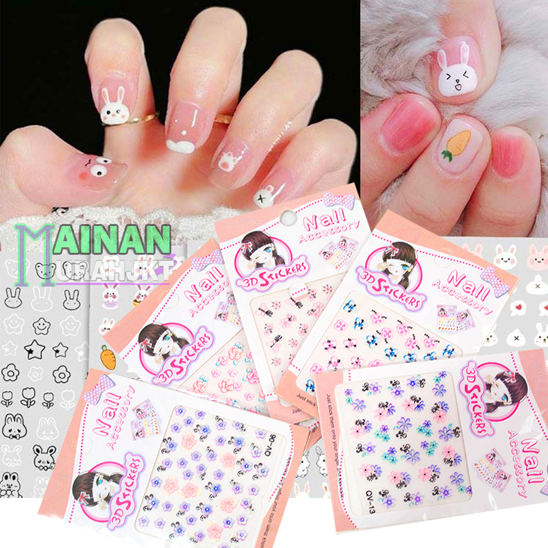 Jual MAINAN ANAK NAIL STICKER KUKU 3D STICKER KUKU KARAKTER LUCU ...
