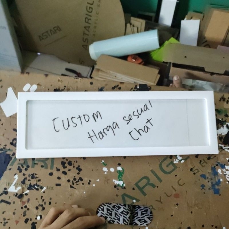 Jual PAPAN NAMA RUANGAN SLIDING costum tulisan | Shopee Indonesia