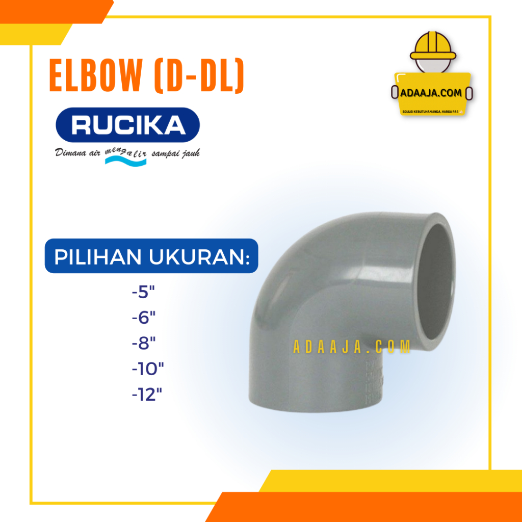 Jual Sambungan Pipa D Rucika Elbow L Knee Keni 5" | Shopee Indonesia