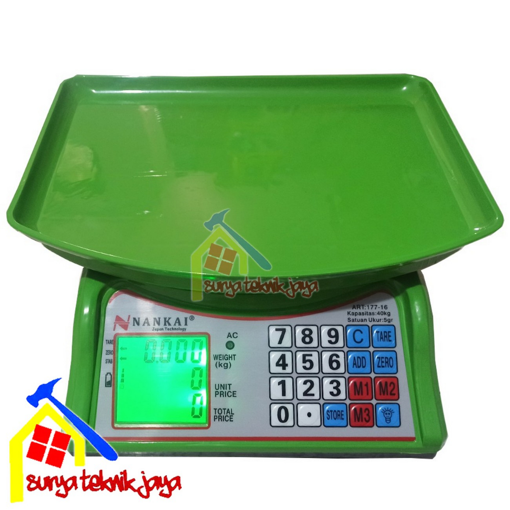 Jual [cuci gudang] NANKAI Timbangan 40Kg Body PVC / Timbangan Digital ...