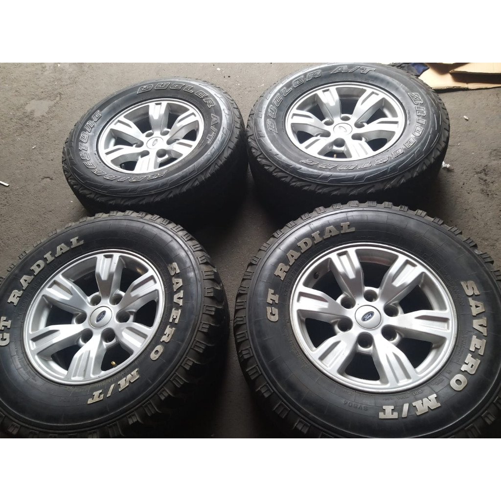 Jual VELG MOBIL SECOND STANDAR FORD RANGER RING 16 PCD 6X139,7 (BAN ...