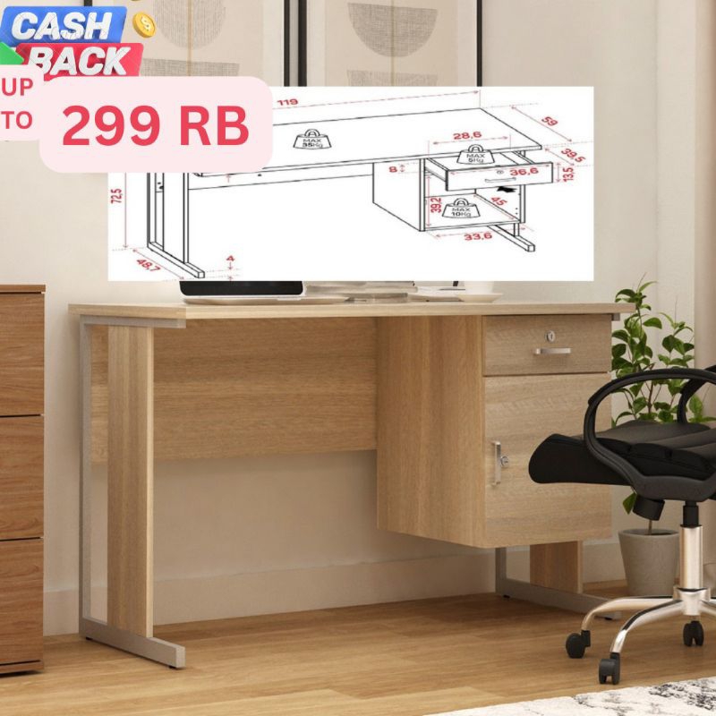 Jual Meja Kerja Kantor Belajar Harris DK120 HARGA PABRIK HARRIS DK 120 HARRISDK120 HARRIS DK120 ...