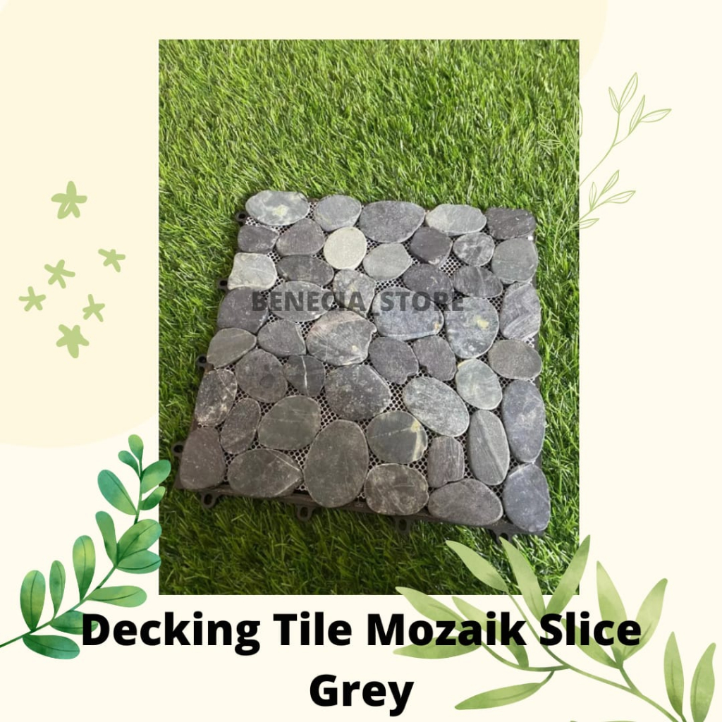 Jual Decking Tile Batu alam Slice - Batu ubin Mozaik Slice bongkar ...