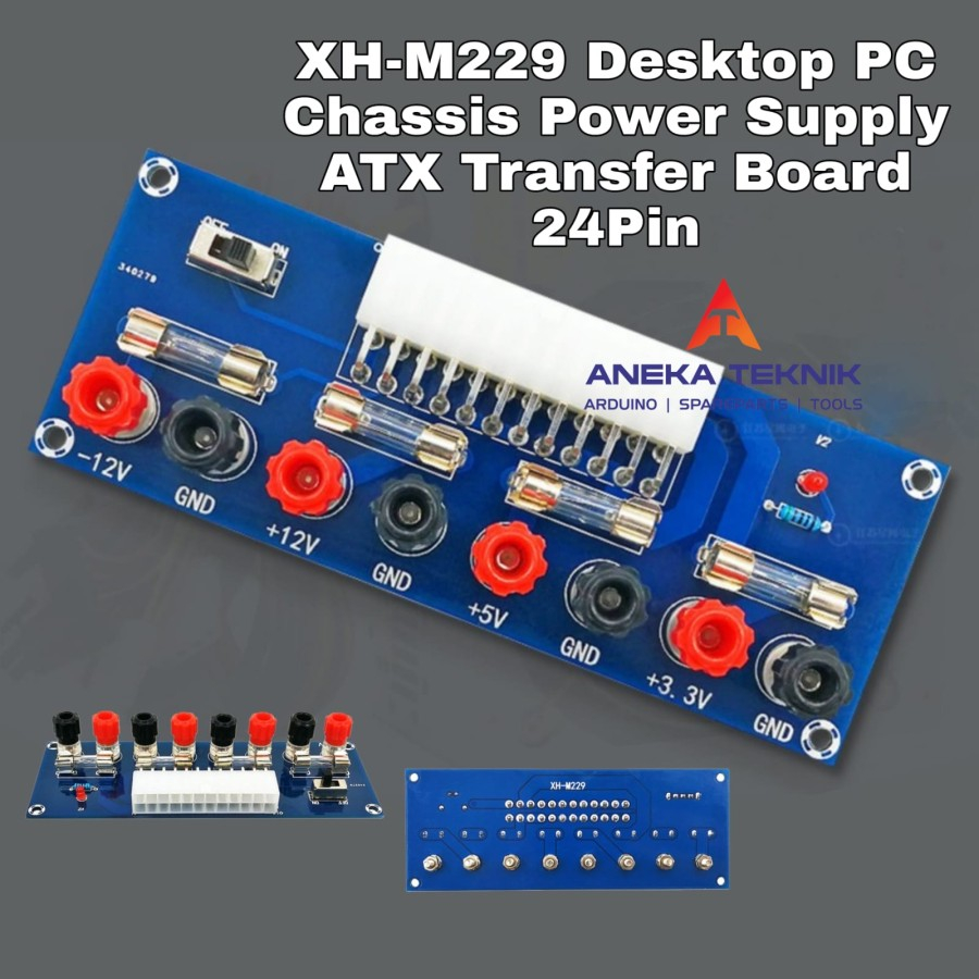 Jual XH-M229 Desktop PC Chassis Power Supply ATX Transfer Board 24 PIN ...