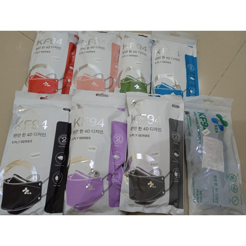Jual Masker KF94 Kea tebal dan nyaman isi 10 pcs | Shopee Indonesia