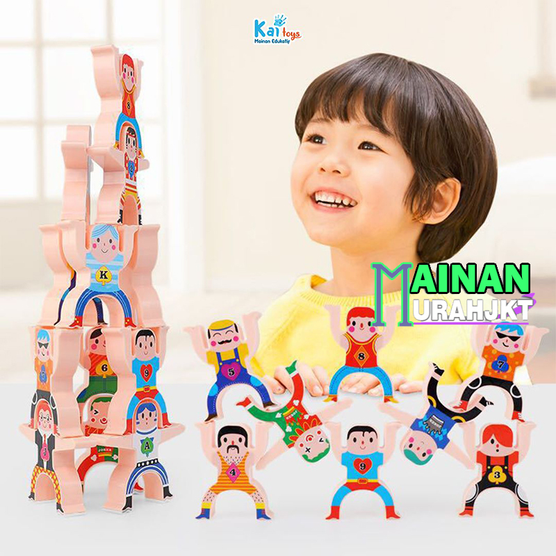 Jual MAINAN ANAK MURAH STACKING BLOCK SH222 SUSUN GAME DOMINO MAINAN ...