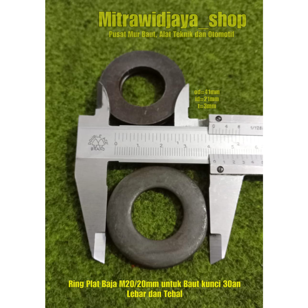 Jual Ring plat baja 20mm kunci 30 30an / ringplat baja m20 / ring plat ...