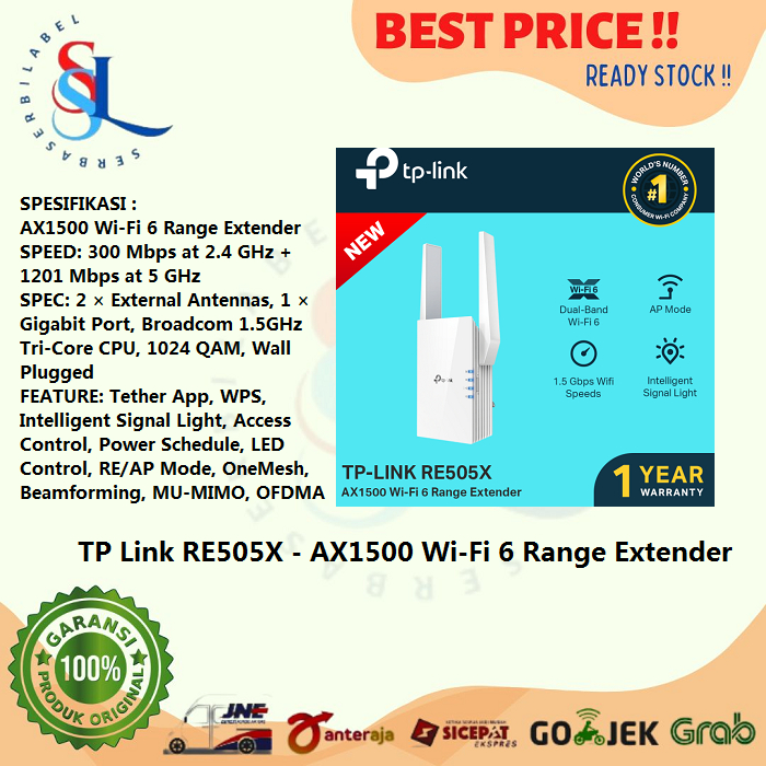 Jual TP Link RE505X - AX1500 Wi-Fi 6 Range Extender Original | Shopee ...