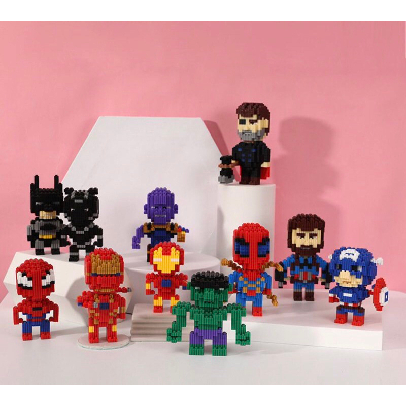 Jual MJ Nano Block Superhero Avengers mainan edukasi anak dan pajangan ...