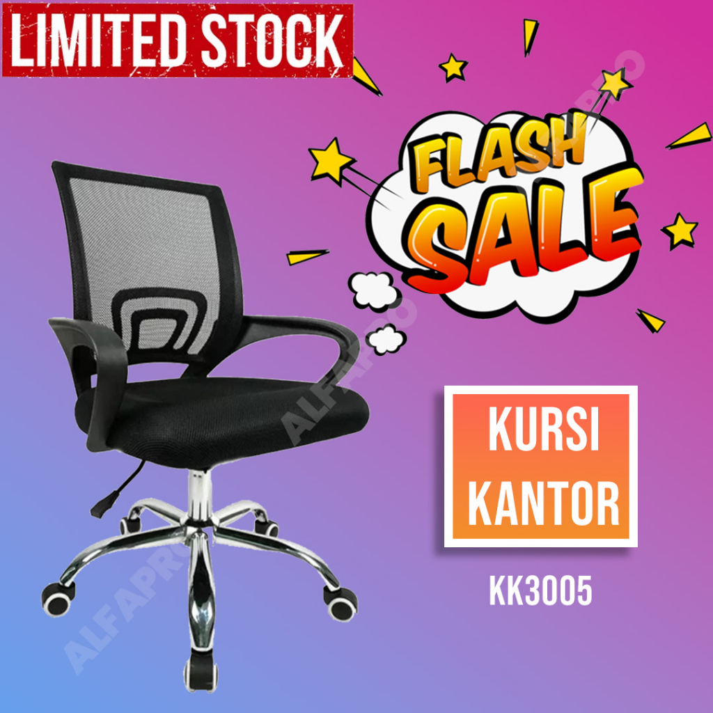 Jual Kursi Kantor Jaring Kursi Kantor Murah Kursi Kerja 3005 | Shopee ...