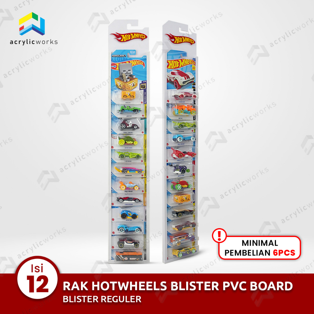 Jual Rak Hotwheels Blister PVC Board Isi 12 | Shopee Indonesia