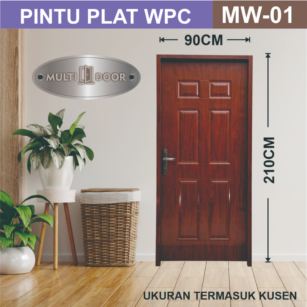Jual Pintu Utama / Pintu Kamar WPC anti karat dan anti rayap | Shopee ...