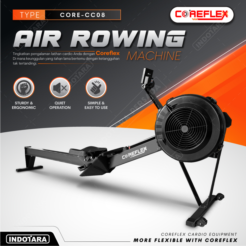 Jual Air Rower | Rowing Machine Coreflex Air Rowing Machine CORE-CC08 | Shopee Indonesia