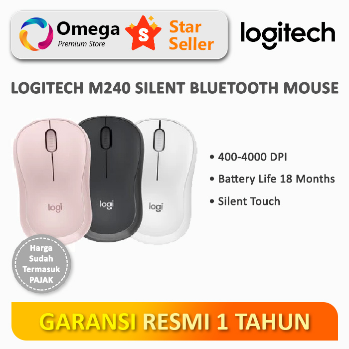 Jual Logitech M240 Silent Bluetooth Mouse | Shopee Indonesia