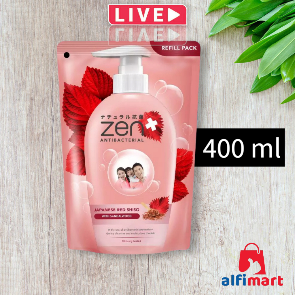 Jual ZEN Sabun Mandi Cair Refill isi ulang 400ml 400 ml / Shiso ...