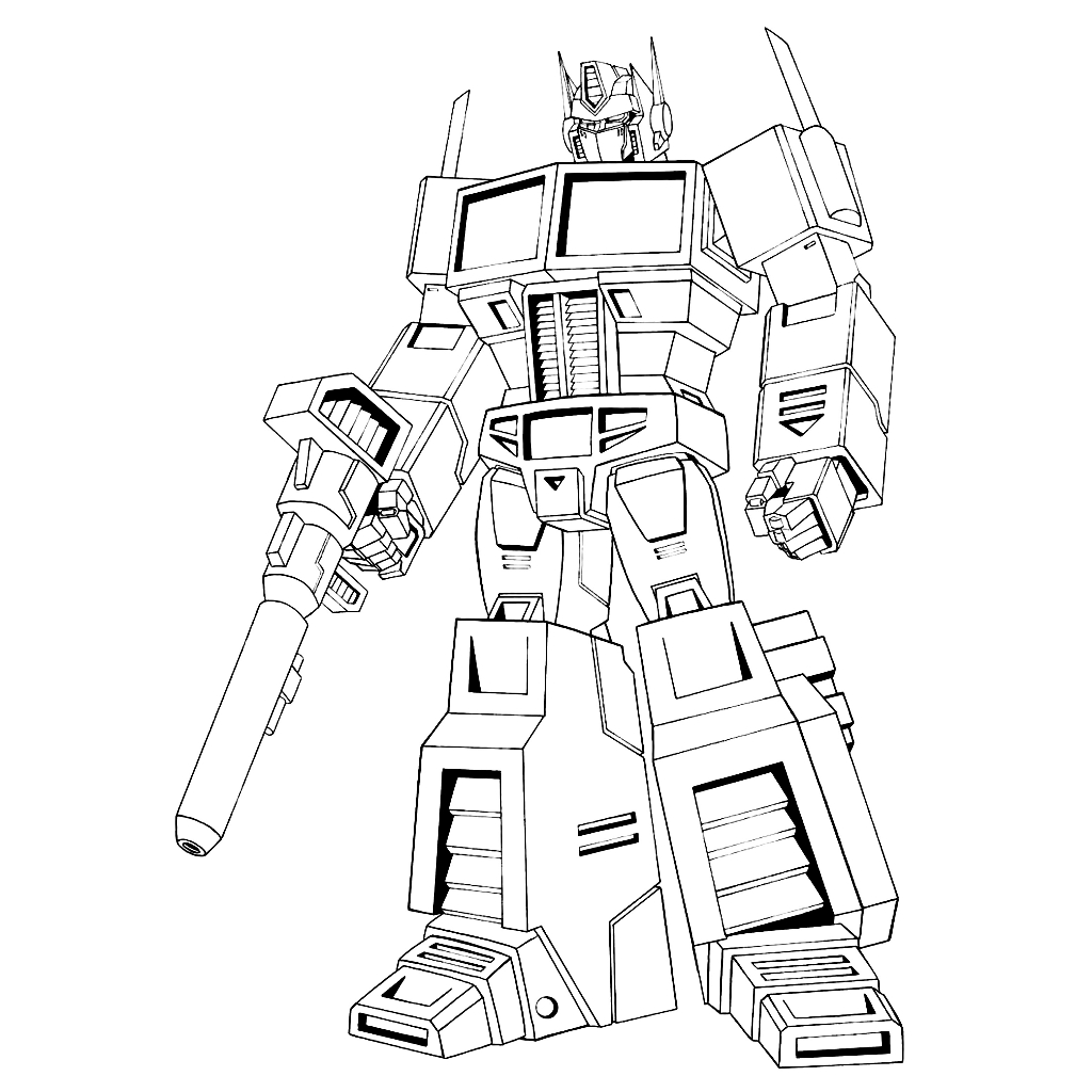 Jual Gambar Sketsa Mewarnai / Transformers / Part 1 / Gambar Sketsa ...
