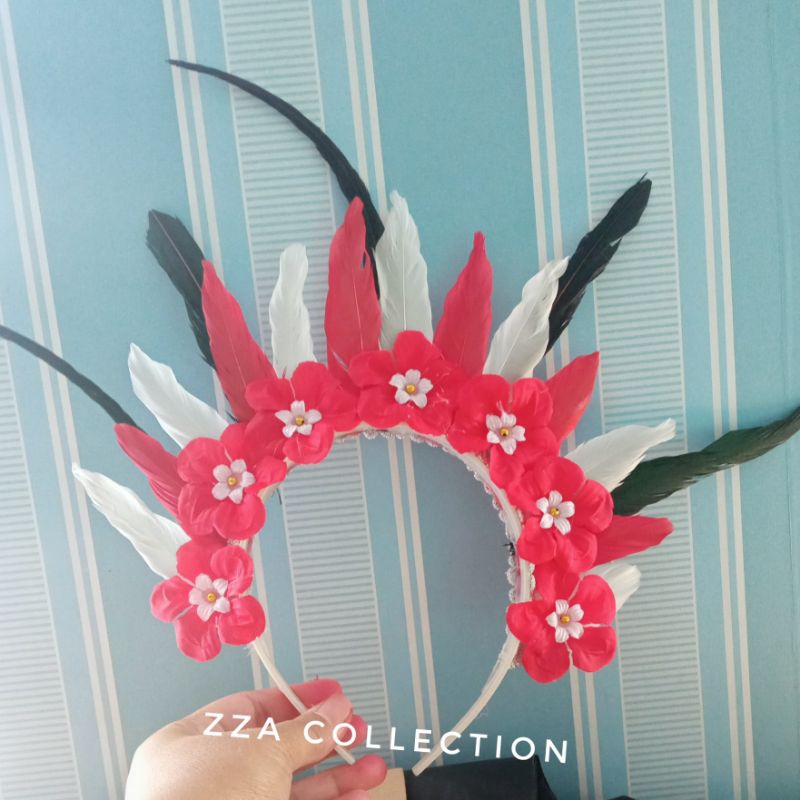 Jual bando merah putih,bando bulu,bando karnaval,bando kemerdekaan ...