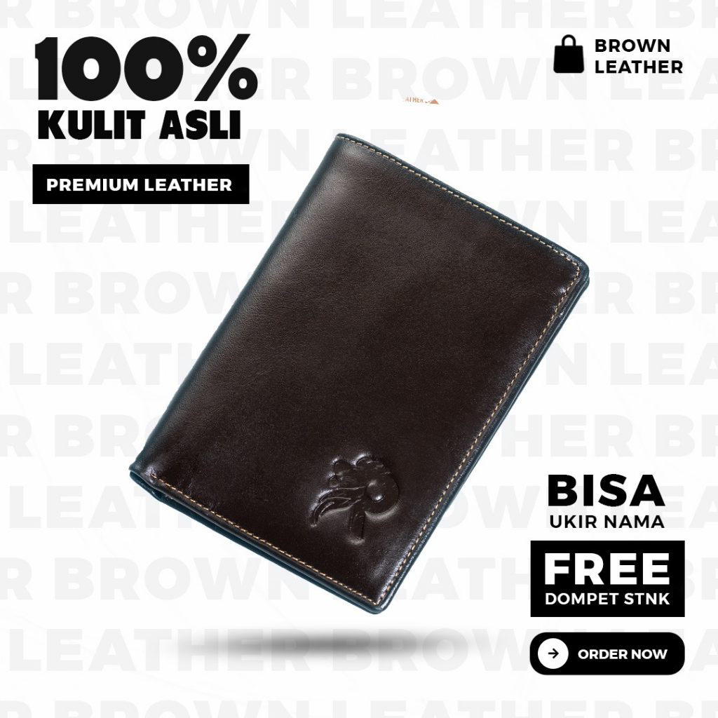 Jual Dompet Pria Kulit Asli Original Branded Dompet Cowok Kulit Sapi ...