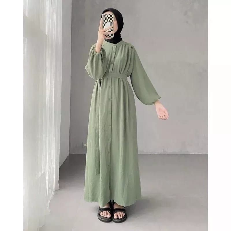 Jual LOCA DRESS/GAMIS FULL KANCING AIRFLOW KRINGKEL | Shopee Indonesia