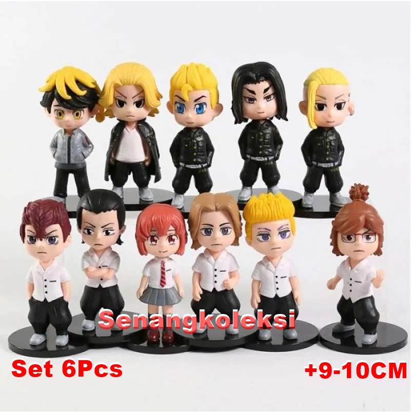 Jual Figure Tokyo Revengers set Touman Takemichi Mikey Draken Kazutora ...