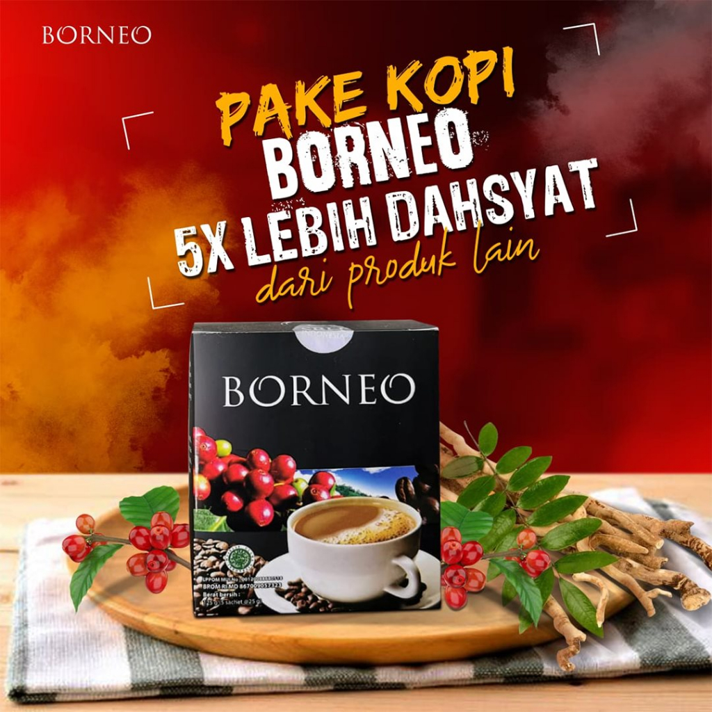 Jual Kopi Stamina Borneo Exotica Coffee For A Man isi 5 sachet | Shopee ...