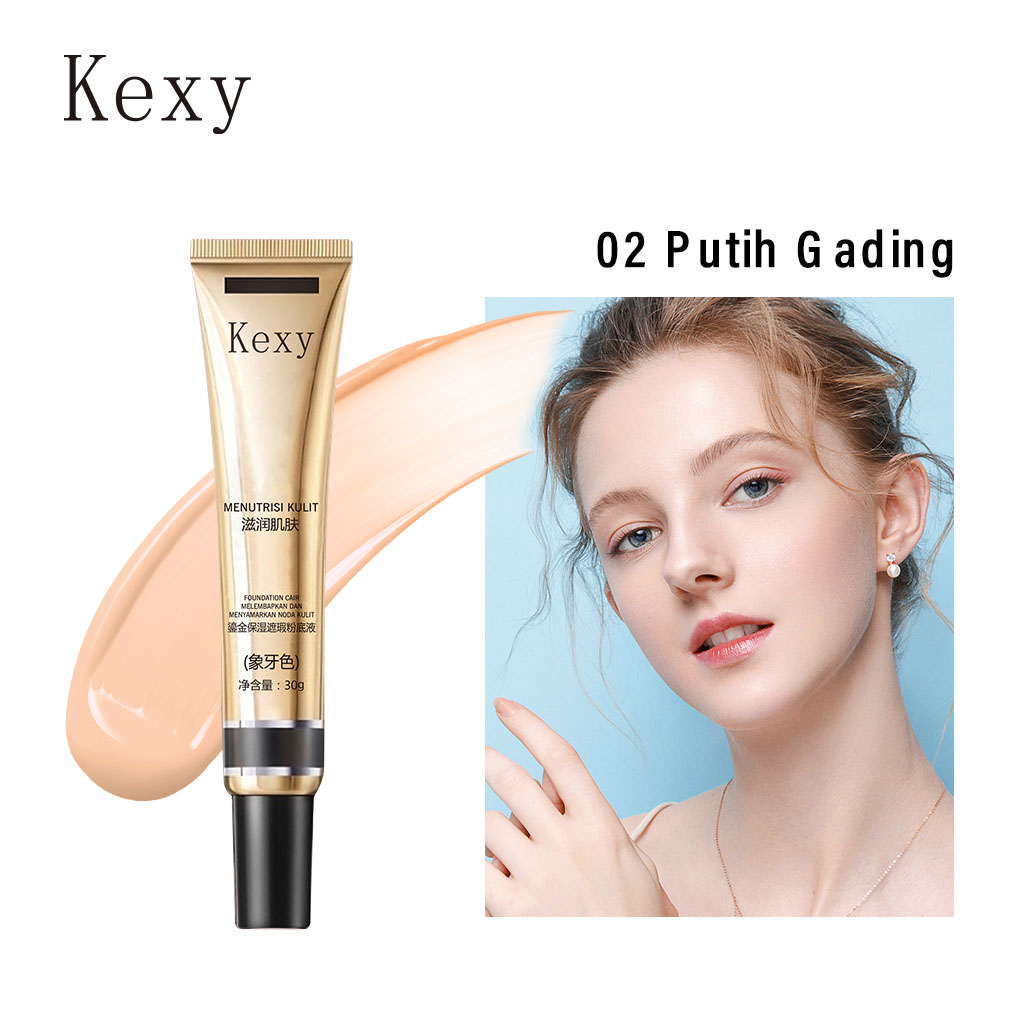 Jual Kexy liquid Foundation Alas bedak cair riasan bening yang melembabkan dan membuat alas ...