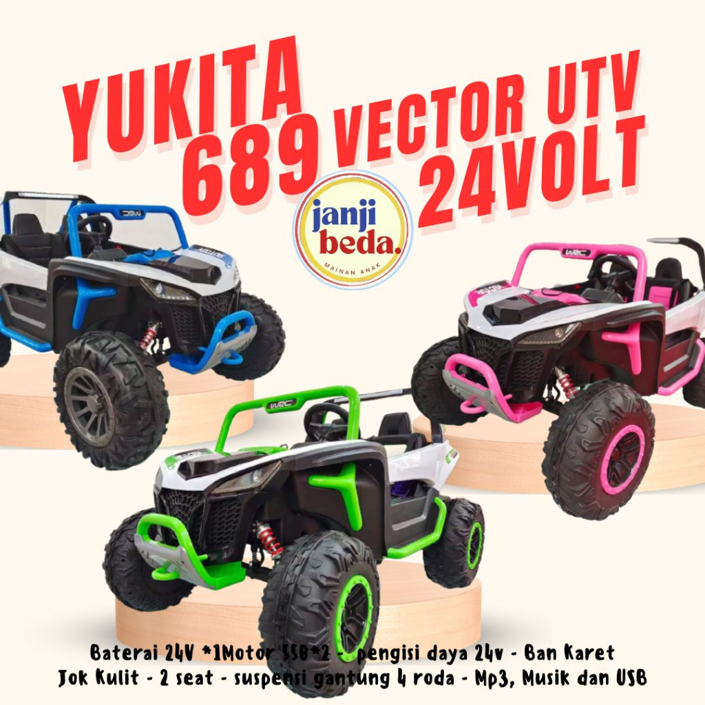 Jual Mainan Anak Mobil Aki VECTOR - YUKITA 689 4WD - Maenan Mobilan 24 ...