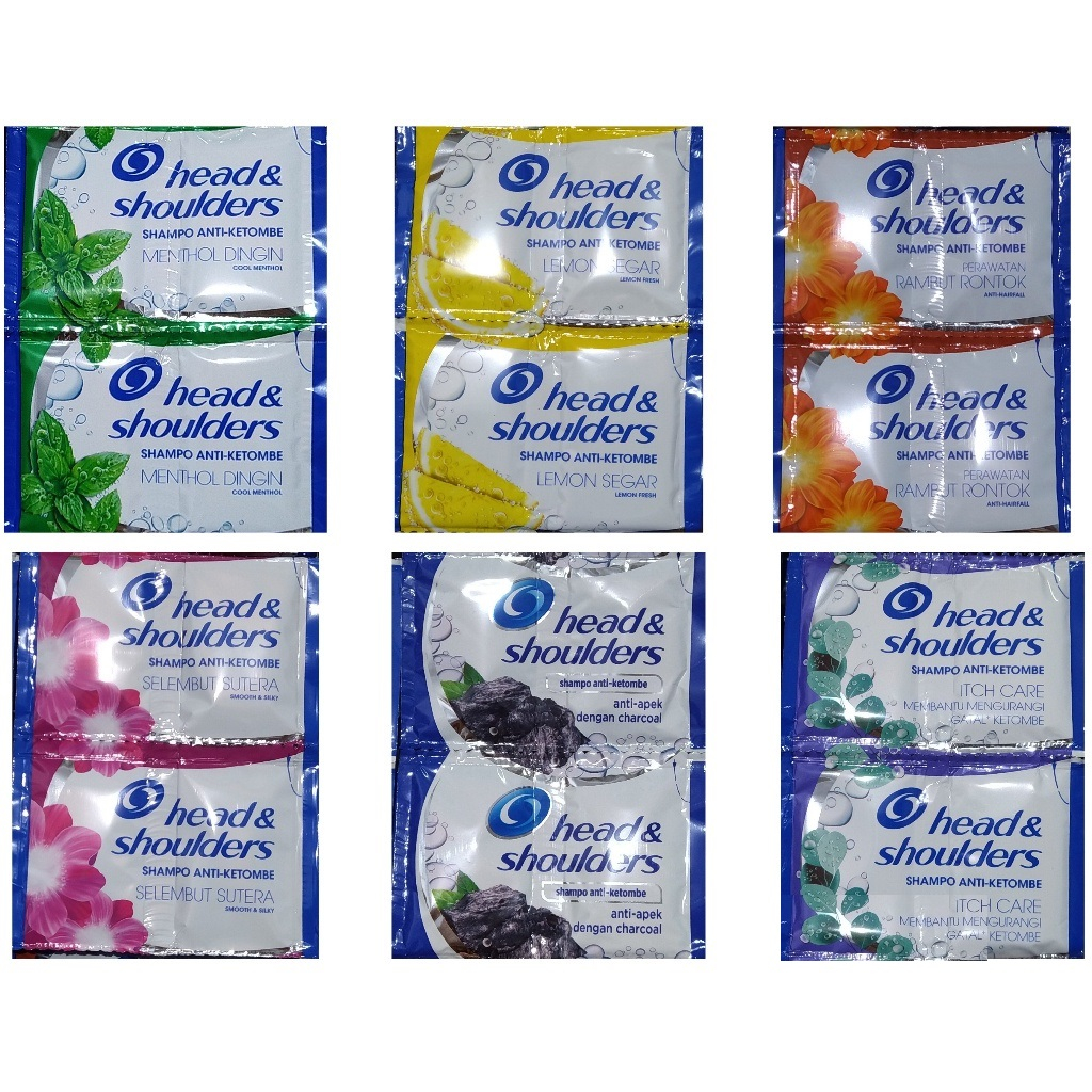 Jual { PAKET ISI 3 RENCENG } Shampoo Head & Shoulders Sachet Rencengan ...
