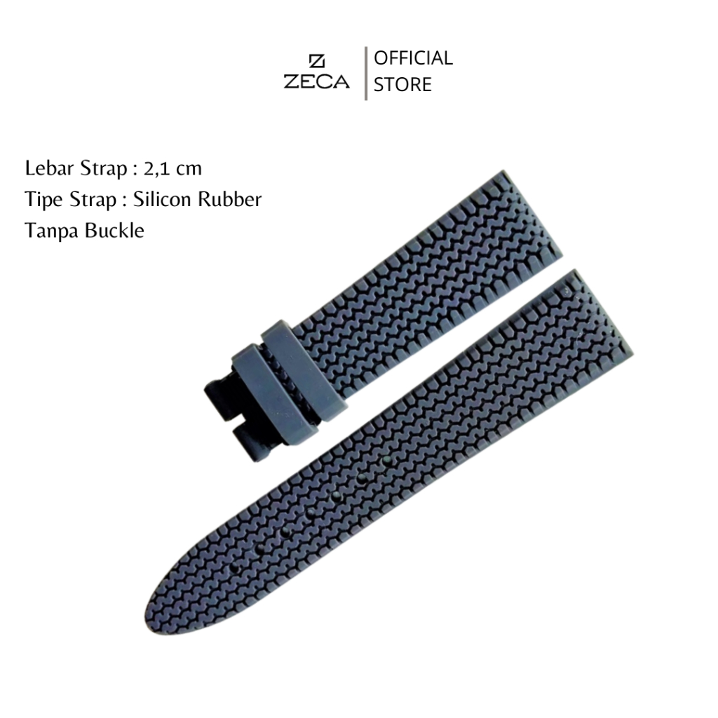 Jual Strap Tali Jam Tangan (2,1cm) Silicon Rubber Universal Kualitas AC ...