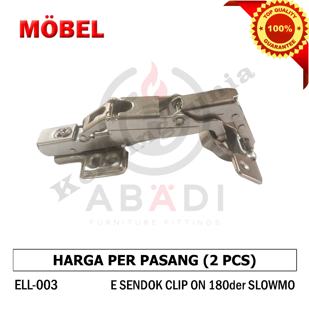 Jual Engsel Sendok 180 Derajat Clip On Mobel Slowmotion Pintu Lemari ...
