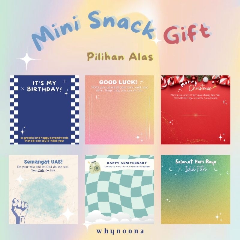 Jual Mini Snack Gift | Hampers Mini | Supporting Gift | Snack Penyemangat | Souvenir Ulang Tahun ...