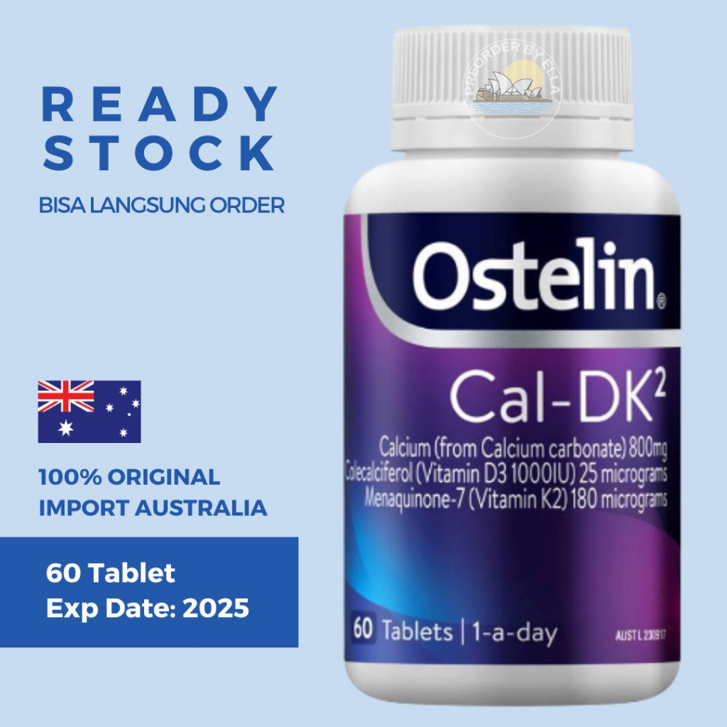 Jual Ostelin Cal DK2 60 Tablets ( Calcium - Vitamin D3 - Vitamin K2 ...