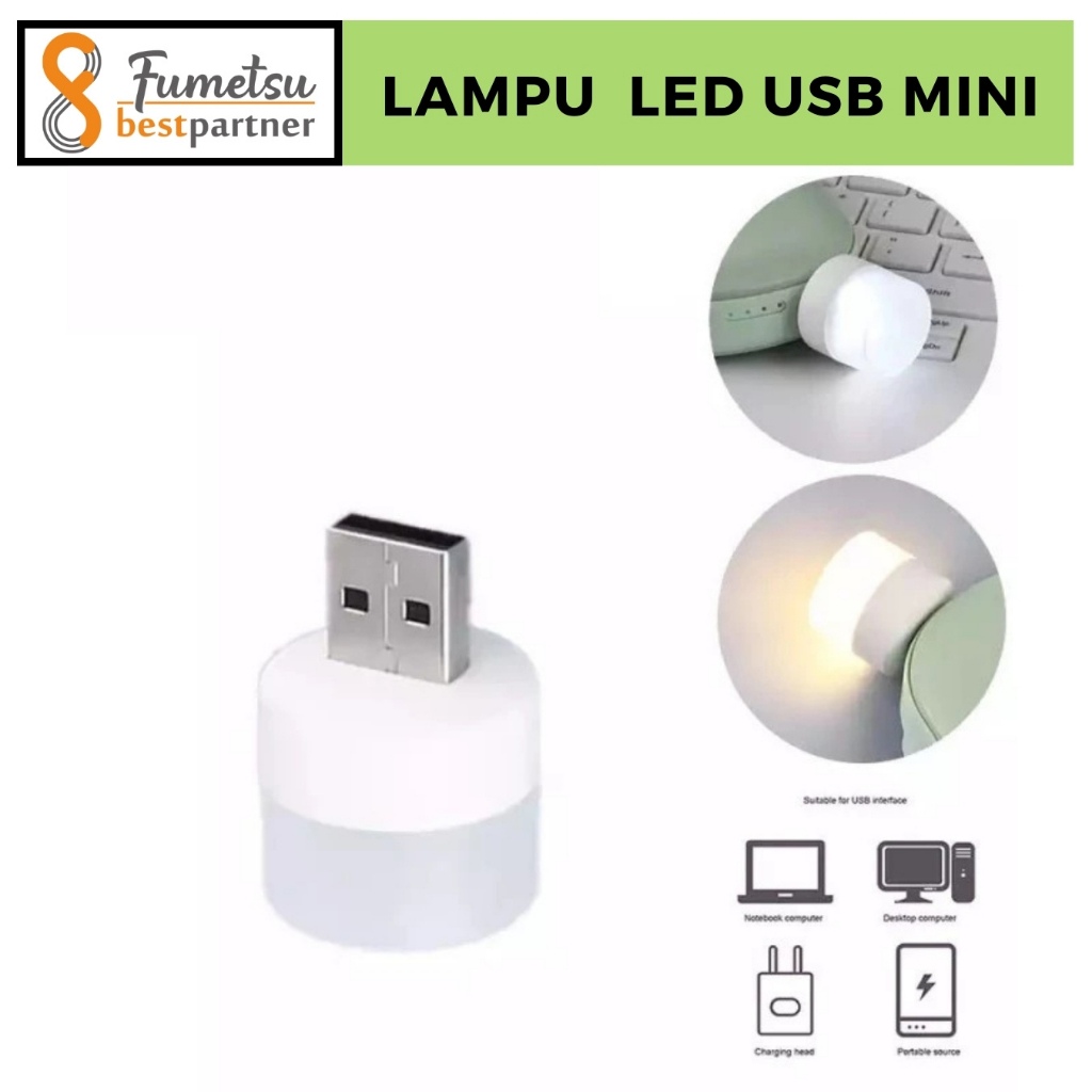 Jual Lampu Led Usb Bulat Mini Portable Terang / Lampu Mini Baca Lampu Tidur | Shopee Indonesia