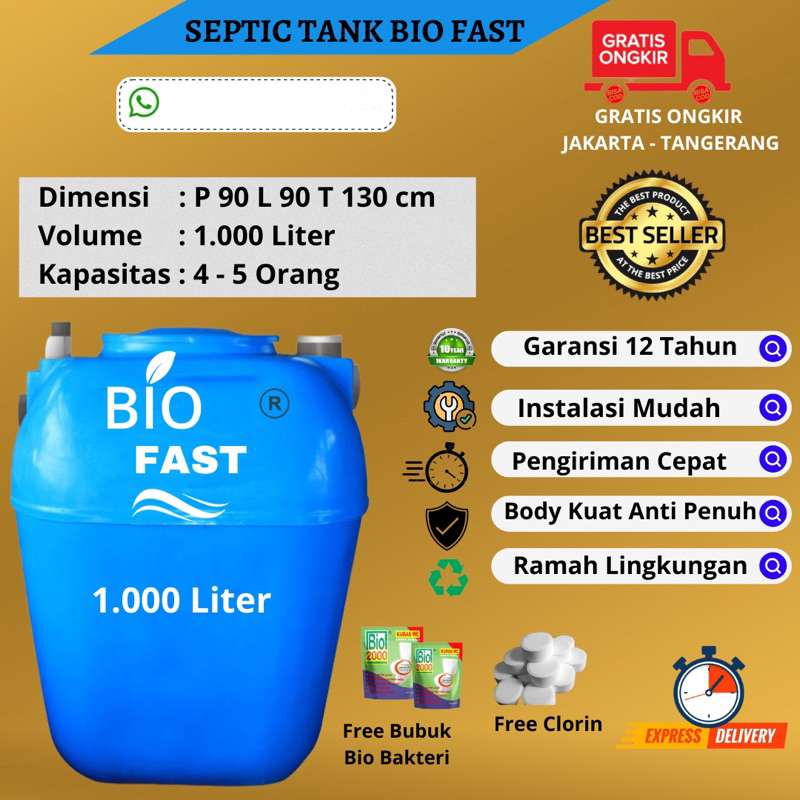 Jual septic tank bio, biotech, biotaff, biofil, biofilter, biotank ...