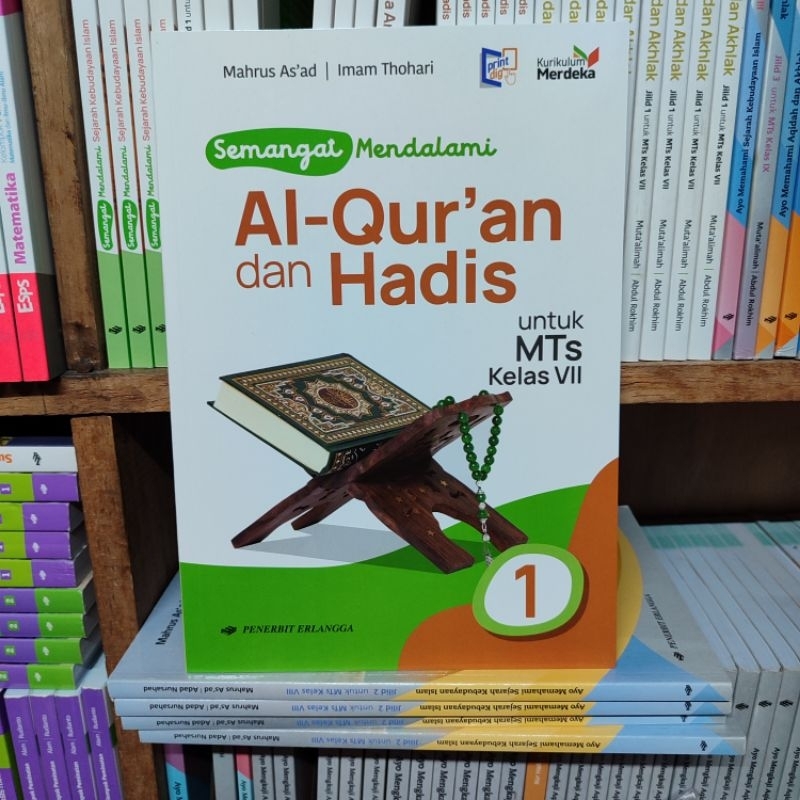 Jual Buku Semangat Mendalami Fikih, Arab, Akidah, Hadis, SKI Kelas 7 MTs Kurikulum Merdeka ...