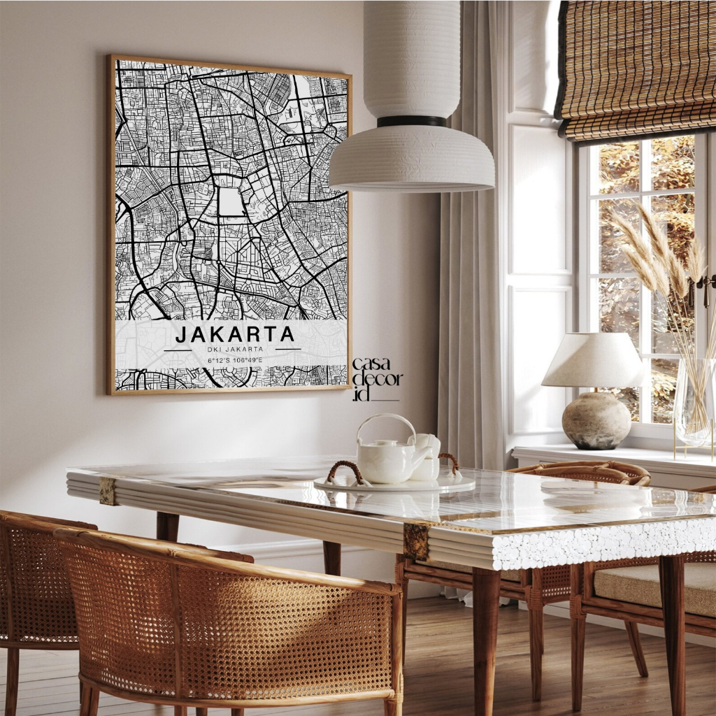Jual Hiasan Dinding Walldécor POSTER MAPS CUSTOM PART I uk. 40x60cm ...