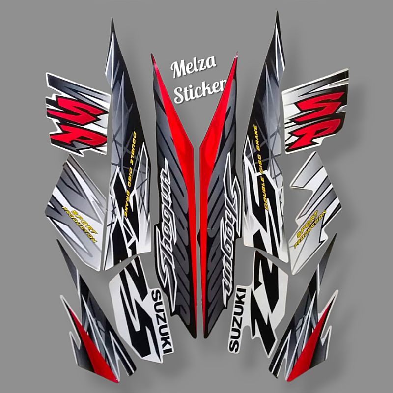 Jual Stiker Striping Motor Shogun Sp 2007 Putih Sticker Lis Body ...