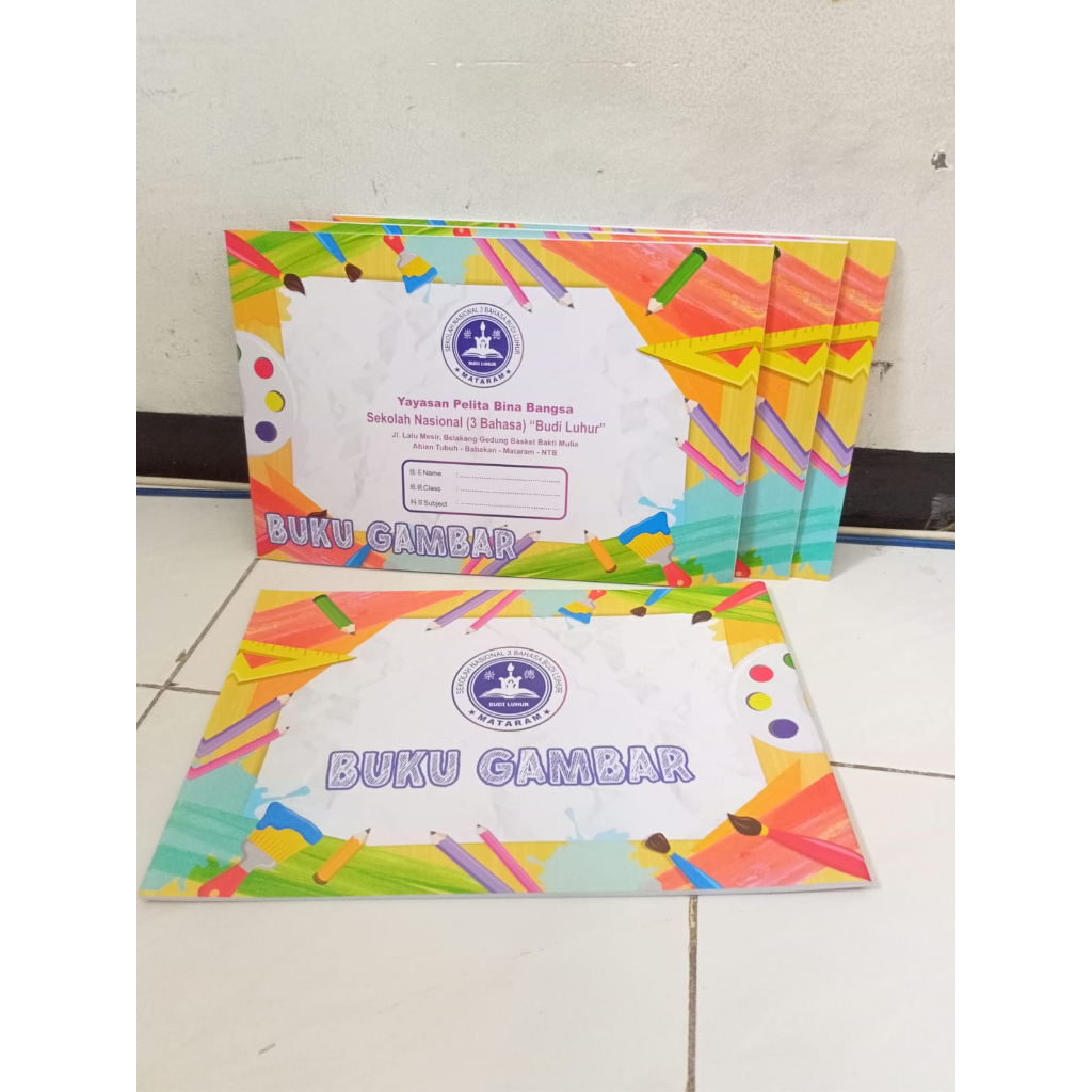 Jual Buku Gambar Custom Cover Full Warna Isi Tebal | Shopee Indonesia