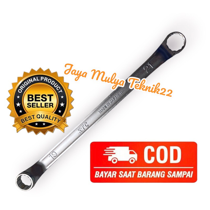 Jual KTC Kunci Ring 19x21 mm / kunci double ring ktc japan original M5-1921 / alat bengkel ...