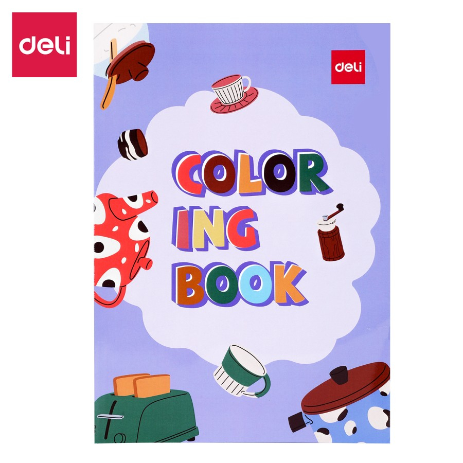 Jual Deli Coloring Book EN047 ~ EN049 Big / Deli Coloring Book For ...