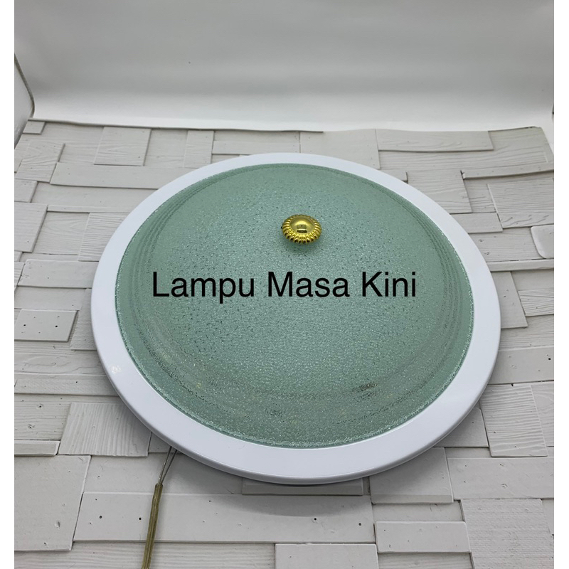 Jual lampu plafon Led 24 watt cahaya putih tutup kaca bulat | Shopee ...