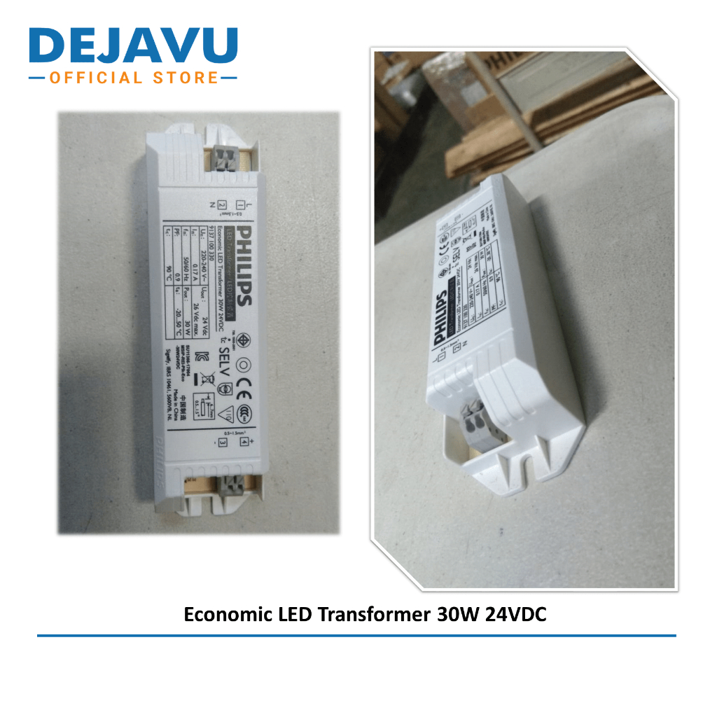 Jual Trafo LED for Strip LED Philips Economic LED Transformer 30W 24VDC ...