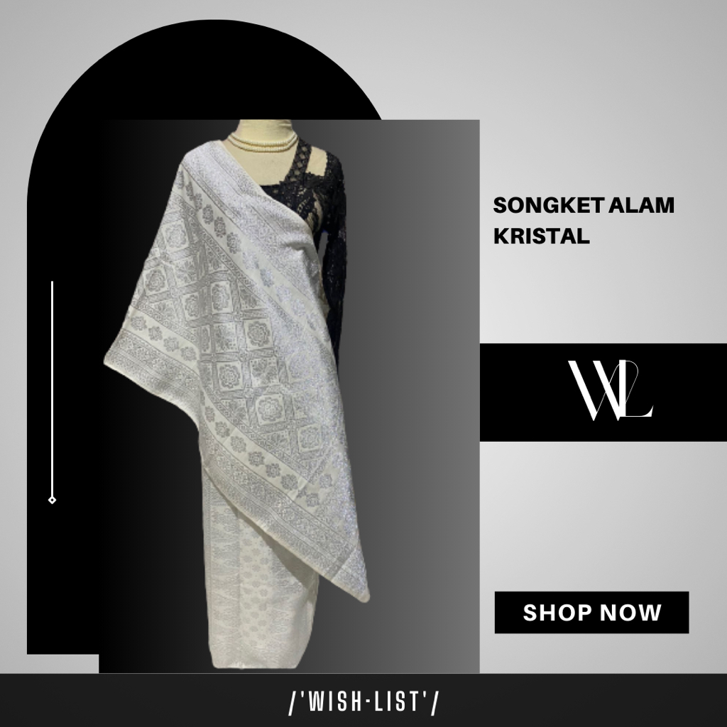 Jual Kain Tenun Bahan Tradisional Alam Kristal Songket Kekinian Selendang Murah Ulos Model ...
