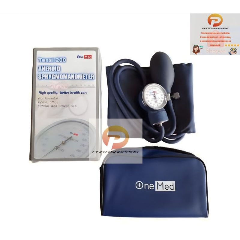 Jual Tensimeter Aneroid OneMed / Tensimeter Jarum / Tensimeter OneMed ...