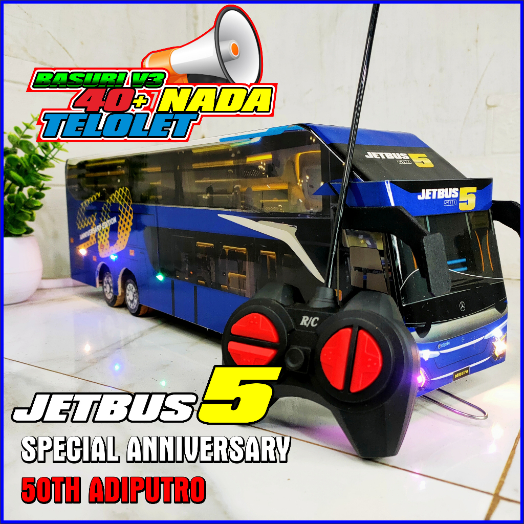 Jual Miniatur Bus Full Basuri Jetbus5 Special Anniversary Karoseri ...