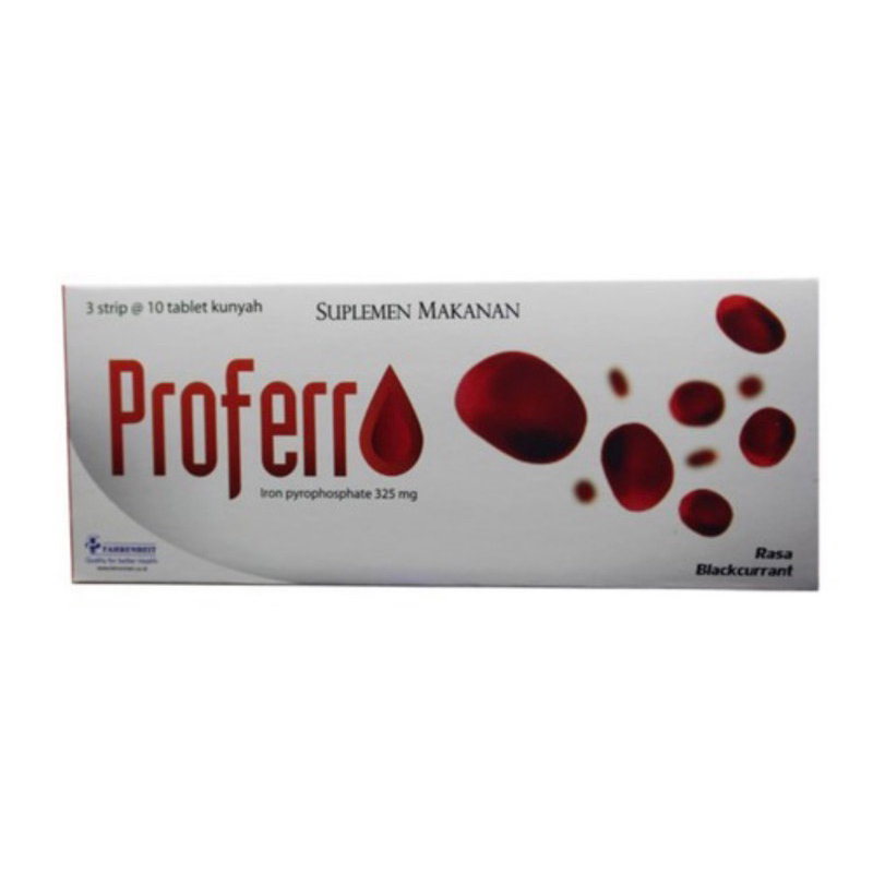 Jual Proferro strip 10 tablet ( suplemen penambah darah anemia ...