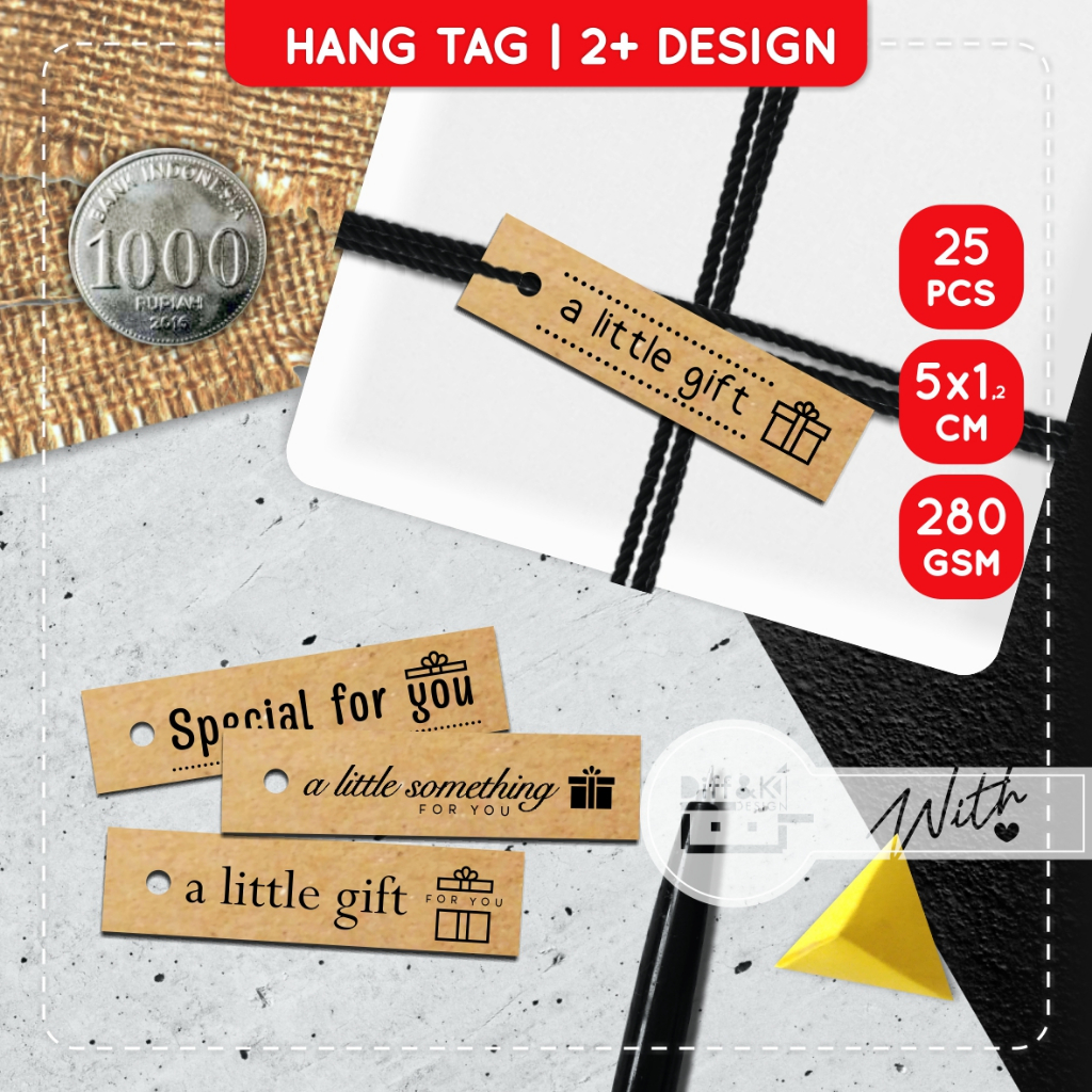 Jual Label Hang Tag A Gift Little Something Special For You Kraft ...