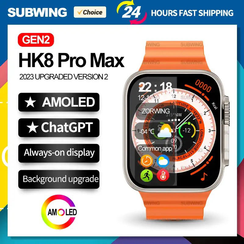 Jual Smart Watch HK8 Pro Max Ultra Amoled Gen 2 ChatGPT 49MM | Shopee Indonesia