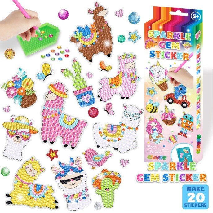 Jual Mainan stiker kristal gem,DIY 5D Diamond painting, Sparkle Gem ...