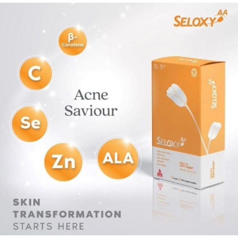 Jual Seloxy AA box 30 tablet ( suplemen nutrisi lengkap kulit jerawat ...